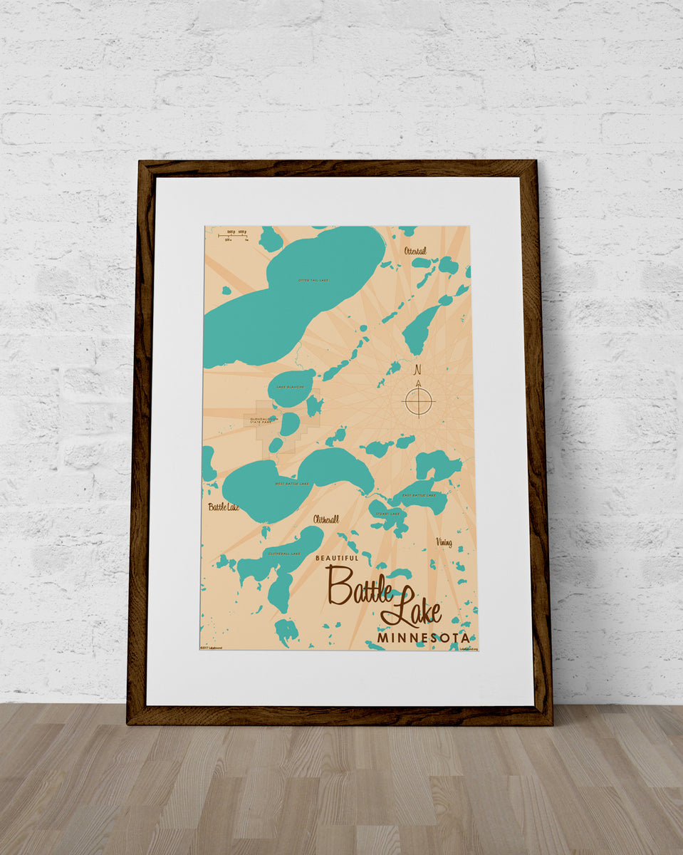 Minnesota Lake Map Art Collection – Lakebound®
