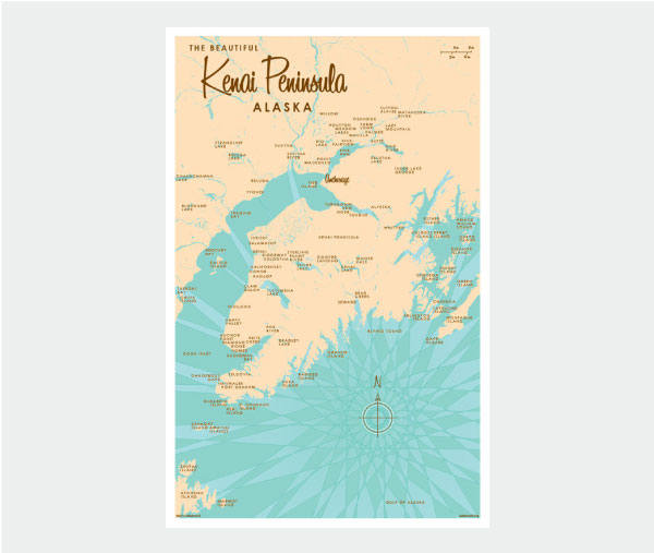 Paper Prints of Lake Map Art and Illustrations – Lakebound®