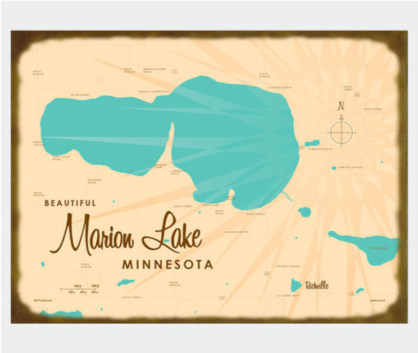 Map Art on Wood and Metal Signs – Lakebound®