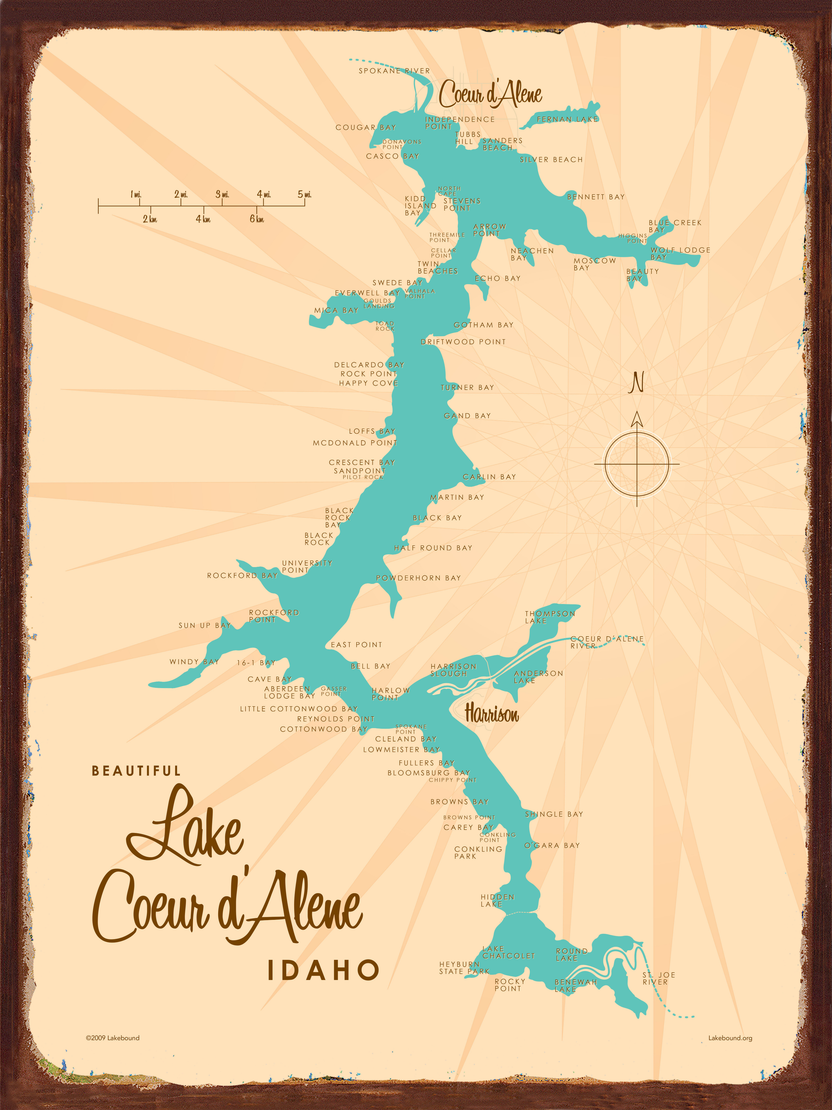 Lake Map Art, Gifts, and Prints – Lakebound®