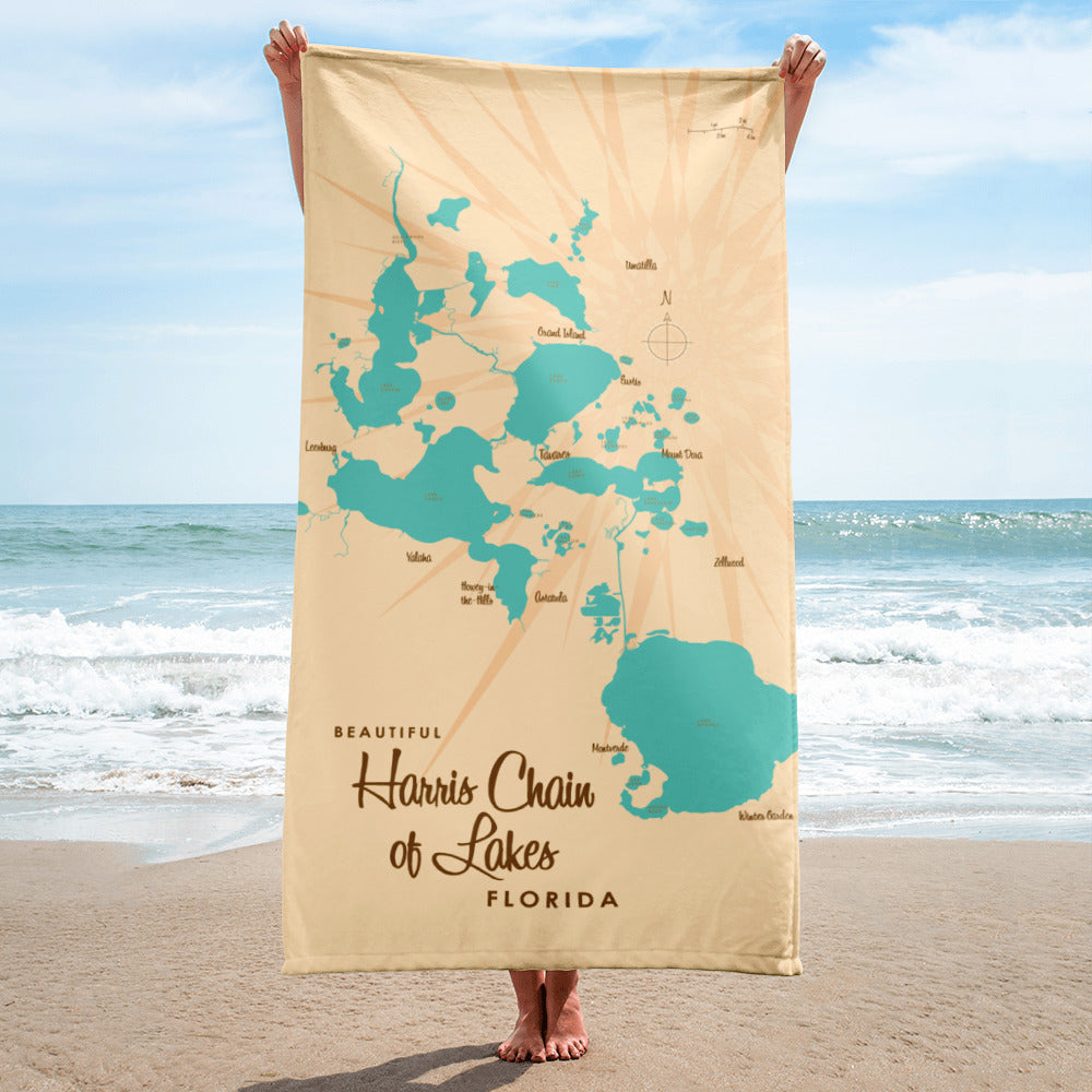 Harris Chain of Lakes Florida Beach Towel – Lakebound®