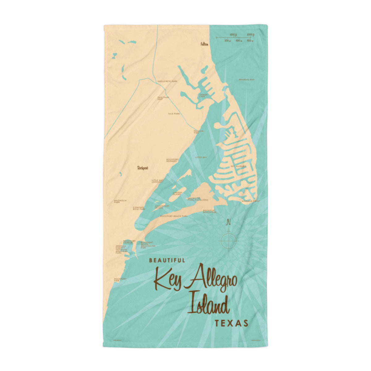 Key Allegro Island Texas Beach Towel – Lakebound®